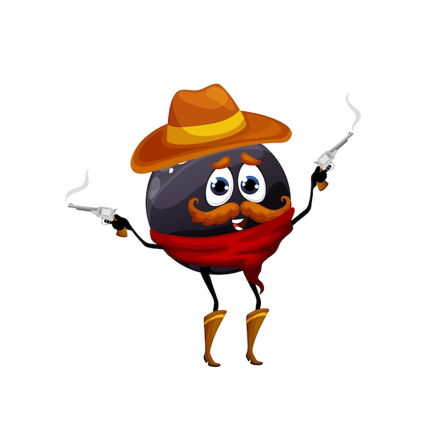 Quirky Cowboy-Themed Cartoon Character with Vibrant Colors | Jiffy Designs