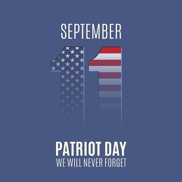 Patriotic Remembrance: September 11th Memorial in American Flag Colors ...