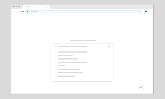 Minimalist Web Browser Window with Blank Content Area | Jiffy Designs