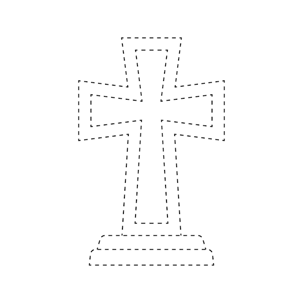 Simple Yet Striking Cross Design for Versatile Use | Jiffy Designs