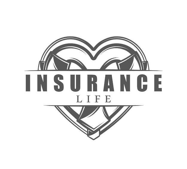 Protective Heart-Shaped Insurance Logo with Elegant Lettering | Jiffy ...