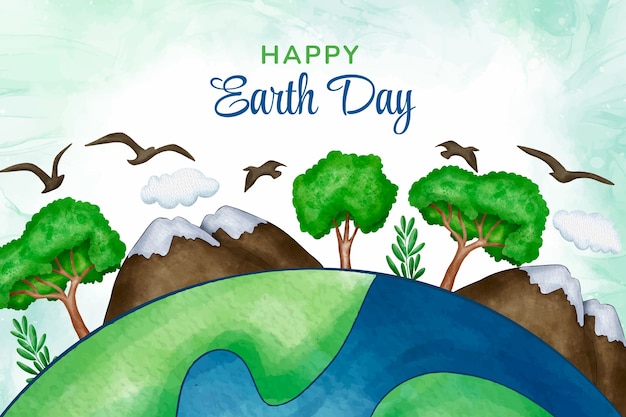 Serene Landscape Celebrates Earth Day with Nature's Splendor | Jiffy ...