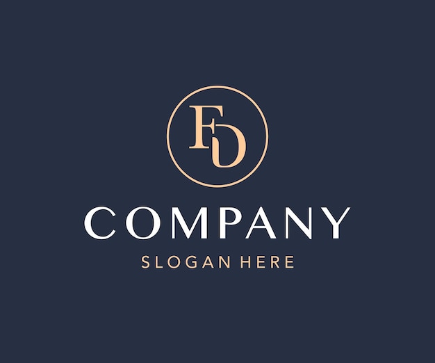 Elegant Monogram Logo with Stylized Initials in Circular Frame | Jiffy ...