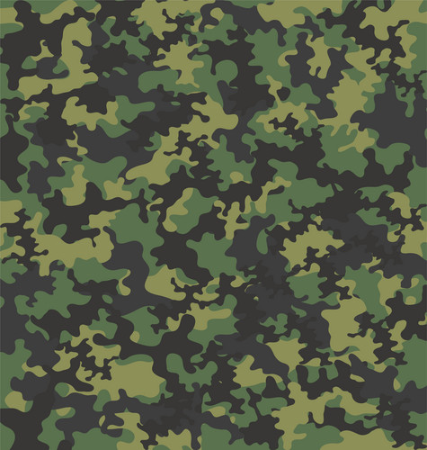 Seamless Pattern Of Green Camouflage, Vector Illustration | Jiffy Designs