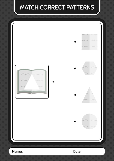 Matching Geometric Shapes and Patterns in Black and White | Jiffy Designs