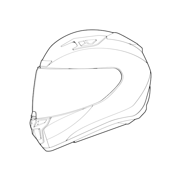 Sleek and Stylish Motorcycle Helmet with Streamlined Design | Jiffy Designs