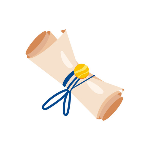 Graduation Diploma Roll Education Isolated | Jiffy Designs