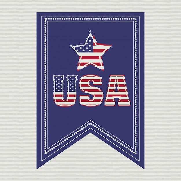 Patriotic USA Banner with Star and Stripes Design | Jiffy Designs