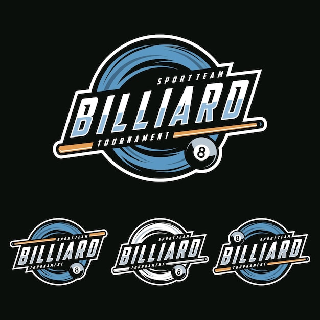 Sleek and Stylish Billiard Sports Logo with Geometric Accents | Jiffy ...