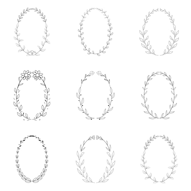 Ornate Oval Laurel Wreath Frame Collection | Jiffy Designs