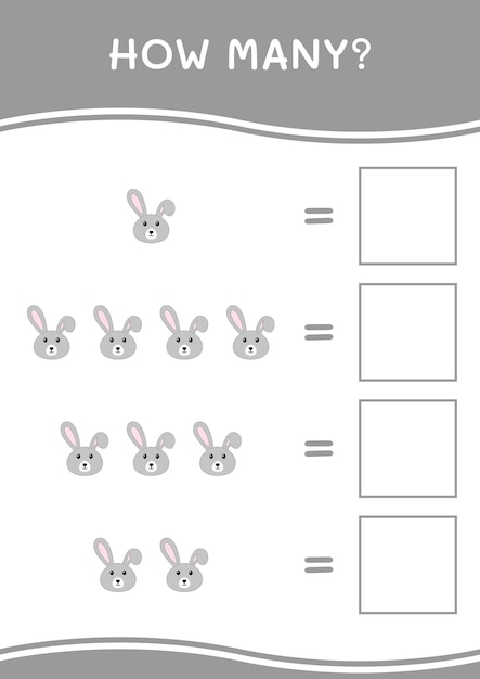 Counting Cute Cartoon Bunnies in Engaging Math Activity | Jiffy Designs
