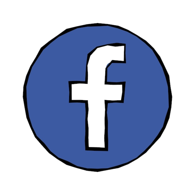 Iconic Blue Facebook Social Media Platform Symbol | Jiffy Designs