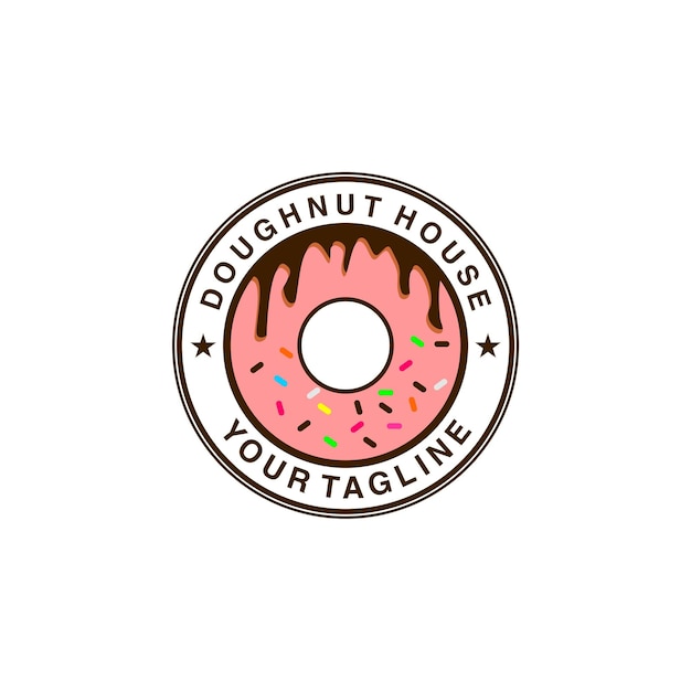 Delectable Doughnut Delight: A Sweet Emblem for Your Brand | Jiffy Designs