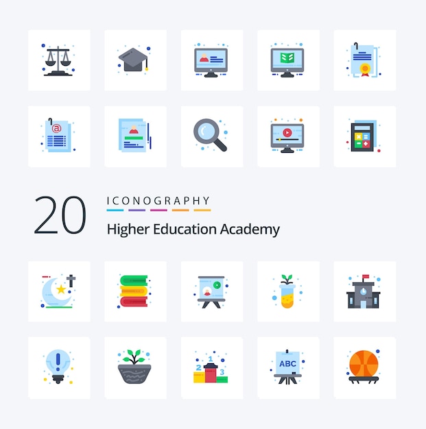 Diverse Collection of Higher Education Academy Icons | Jiffy Designs