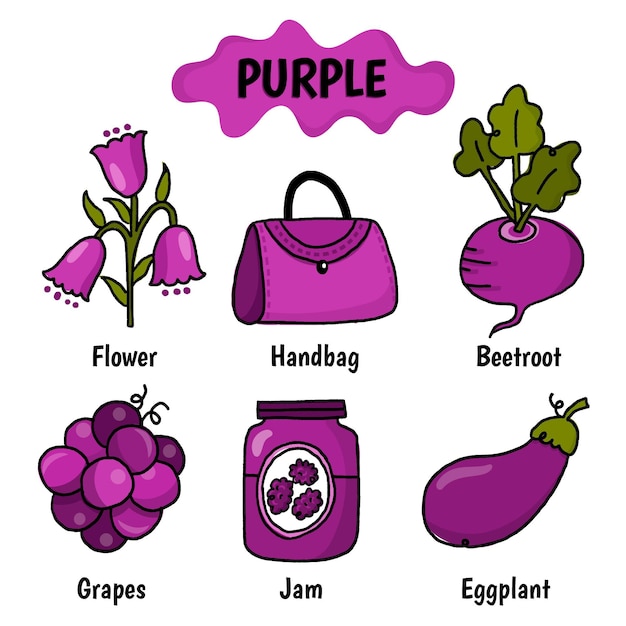 A Vibrant Purple Collection: Flowers, Bags, and Produce | Jiffy Designs