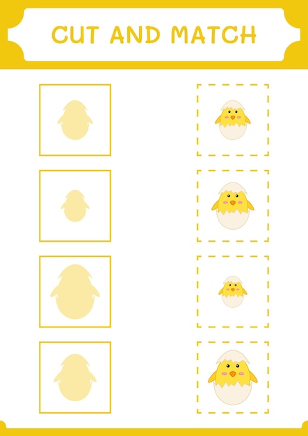 Cut and Match Cute Chick Shapes and Silhouettes | Jiffy Designs