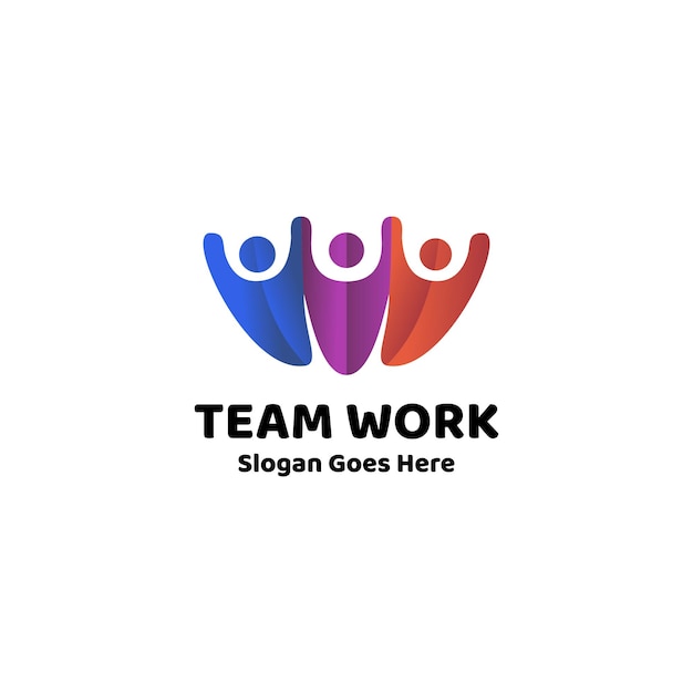 Vibrant Figures Joining Together in Collaborative Teamwork | Jiffy Designs