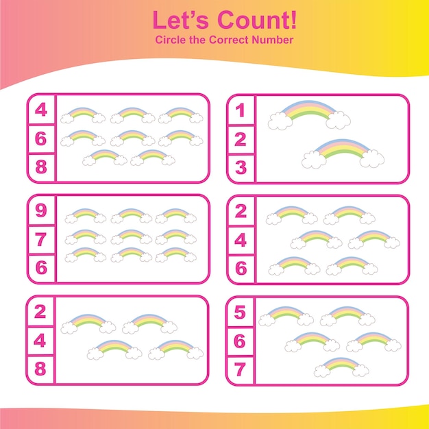 Colorful Counting Rainbows: A Fun Educational Activity | Jiffy Designs