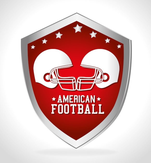 American Football Shield Emblem with Stars and Helmet Icon | Jiffy Designs