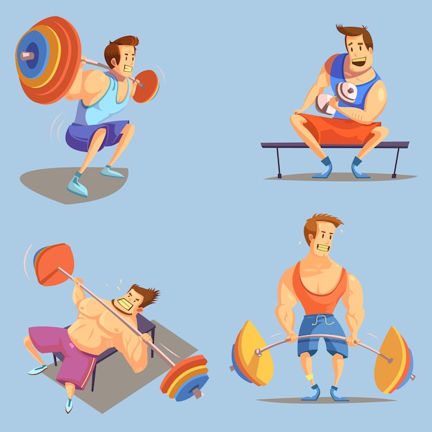 Vibrant Fitness Collection: Diverse Workout Illustrations | Jiffy Designs