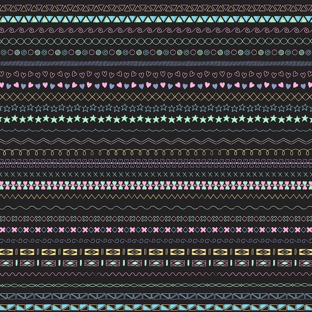 Intricate Ethnic Pattern with Geometric Shapes and Stripes | Jiffy Designs