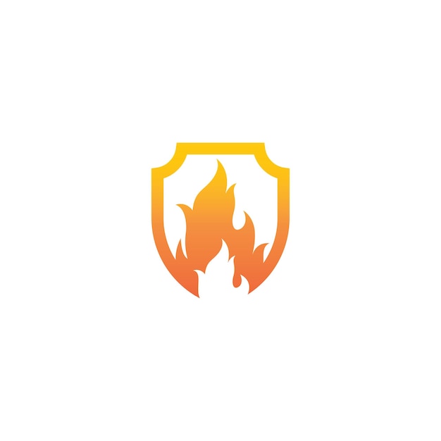 Vibrant Flame Emblem in Shielded Design | Jiffy Designs