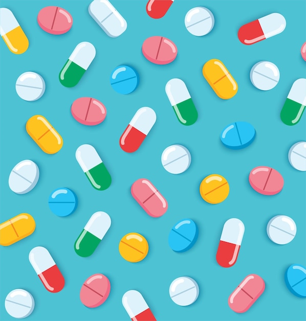 Vibrant Assortment of Colorful Medication Capsules and Pills | Jiffy ...