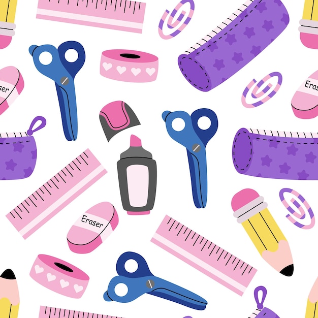 Vibrant Stationery Essentials: Scissors, Rulers, and Glue | Jiffy Designs
