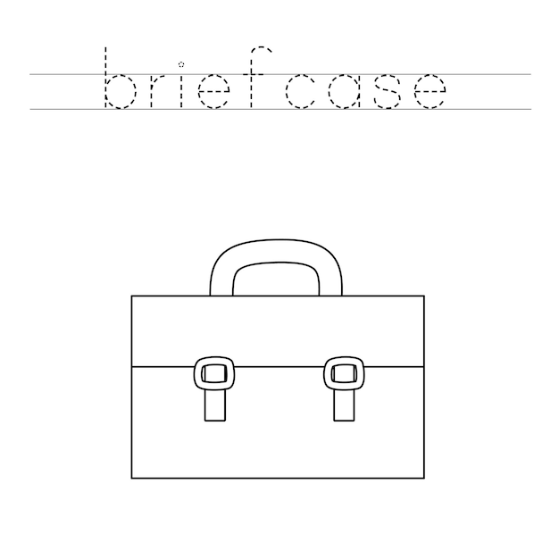 Elegant Briefcase with Minimalist Text | Jiffy Designs