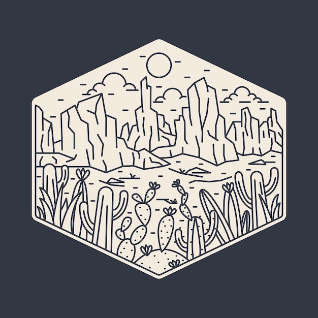 Enchanting Hexagonal Landscape with Whimsical Nature Motifs | Jiffy Designs