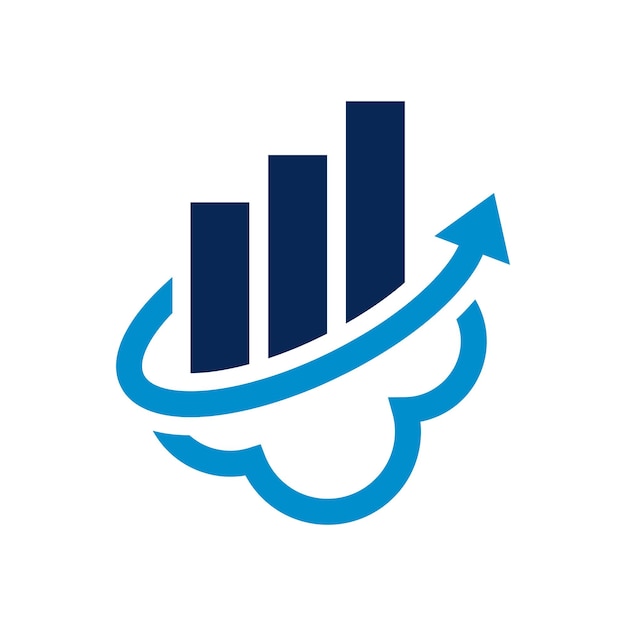 Upward Trending Business Growth Graph with Swooping Arrow | Jiffy Designs