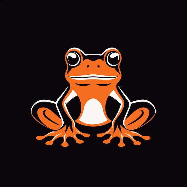 Vibrant Orange Frog with Expressive Eyes | Jiffy Designs