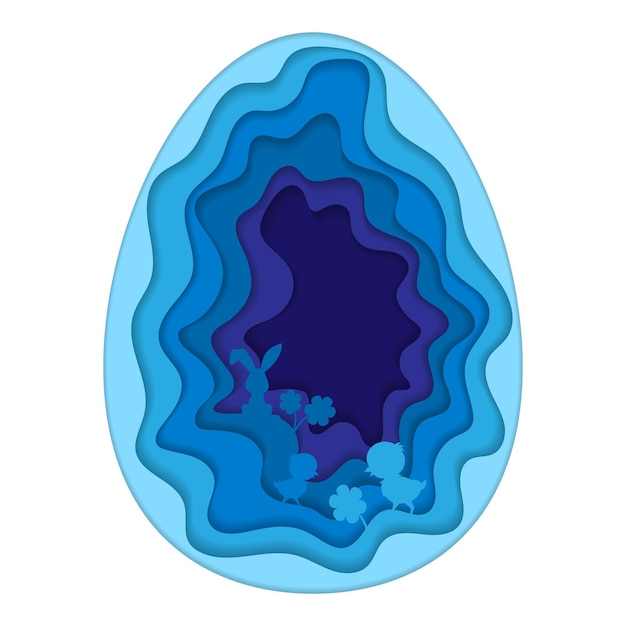 Vibrant Blue Layered Agate Geode Illustration | Jiffy Designs