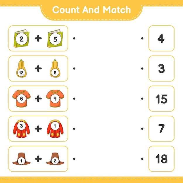 Engaging Math Puzzle: Count and Match Objects | Jiffy Designs