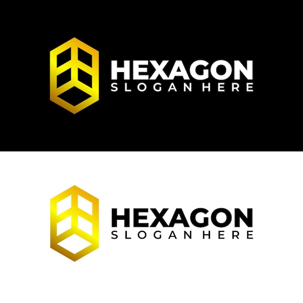 Striking Geometric Hexagon Logo with Bold Text Overlay | Jiffy Designs