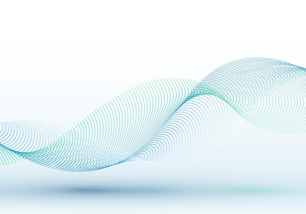 Flowing Waves of Teal Lines on a Minimalist Background | Jiffy Designs