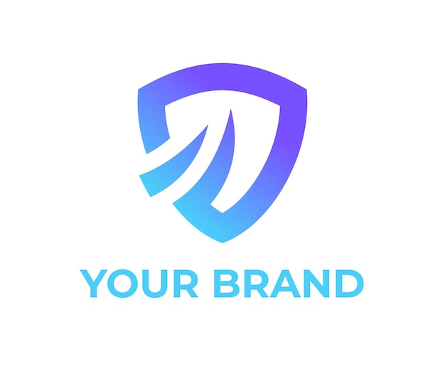 Vibrant Shield Logo with Dynamic Swoosh Design | Jiffy Designs