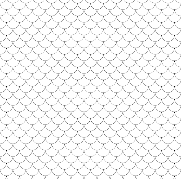 Elegant Monochrome Scallop Pattern for Versatile Design | Jiffy Designs