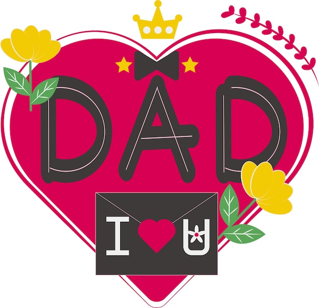 Vibrant Heart-Shaped Tribute to Beloved Dad | Jiffy Designs