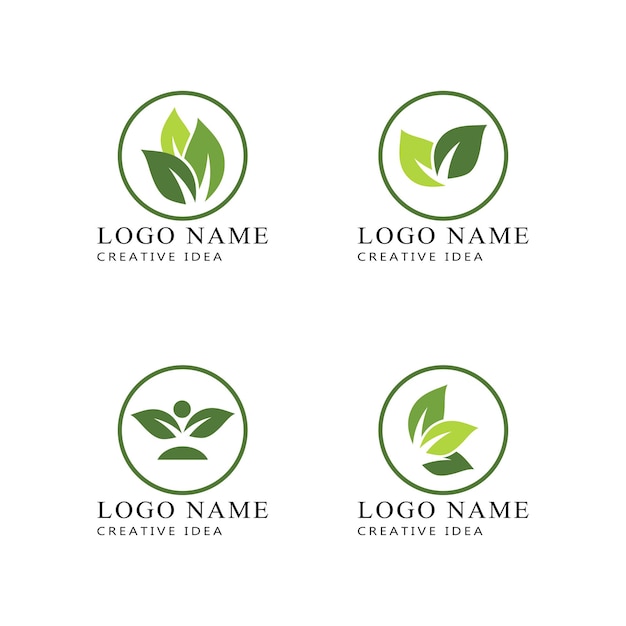 Vibrant Green Leaf Logos for Natural, Organic Branding | Jiffy Designs