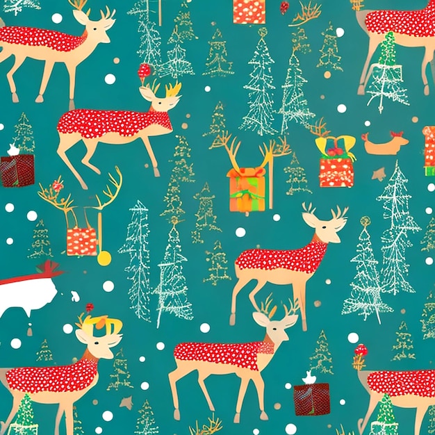 Festive Deer Parade: A Whimsical Winter Wonderland | Jiffy Designs