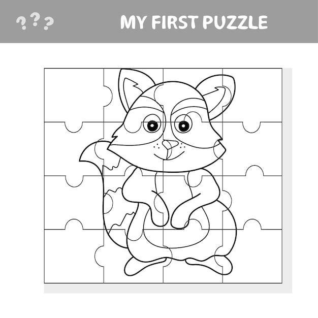 Adorable Cartoon Fox Puzzle for Young Learners | Jiffy Designs