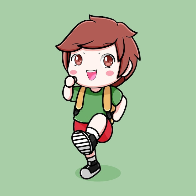 Cheerful Cartoon Character Skipping with Joy | Jiffy Designs