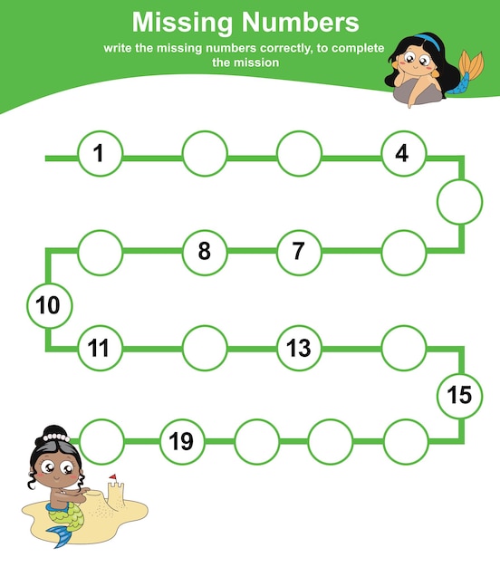 Playful Puzzle: Fill in the Missing Numbers | Jiffy Designs