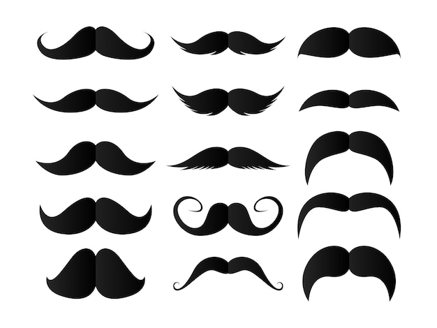 Stylish Mustache Collection - Diverse Facial Hair Designs | Jiffy Designs