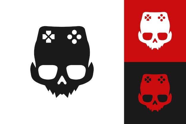 Gamer Skull Icon: Iconic Gaming Controller Silhouette | Jiffy Designs