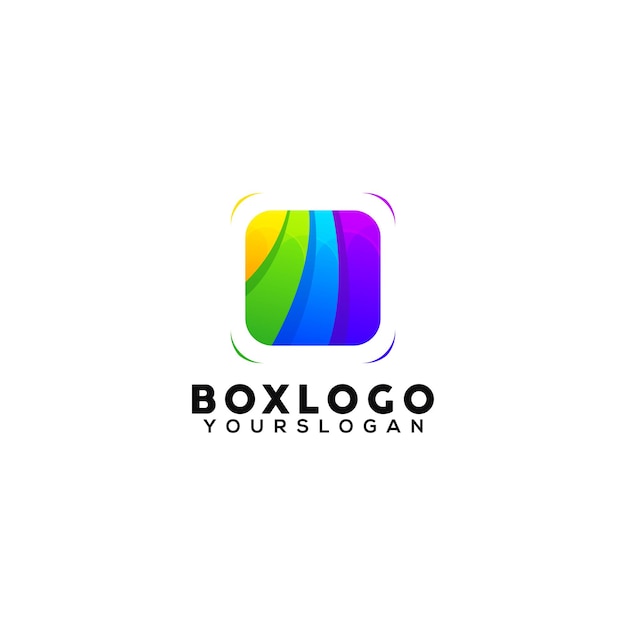 Vibrant Box-Inspired Logo with Gradient Color Palette | Jiffy Designs