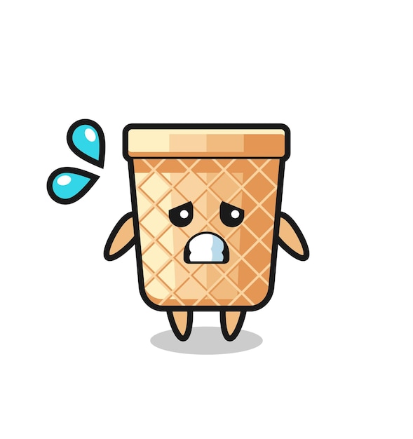 Adorable Waffle Character with Expressive Features | Jiffy Designs