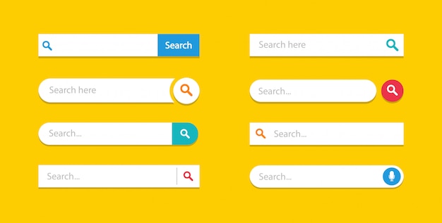 Vibrant Collection of Search Bar Design Elements | Jiffy Designs