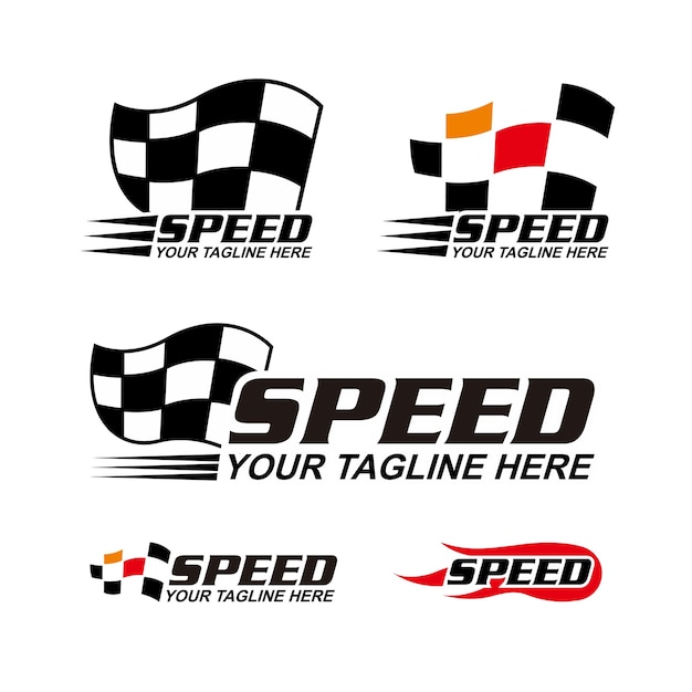 Checkered Flag Logos for Speed Racing Events | Jiffy Designs